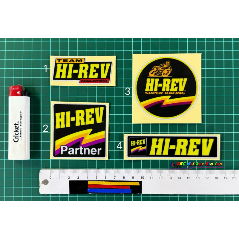 Hi-Rev / HI-REV Lubricants Engine Oil Logo Sticker Printing Laminated ...