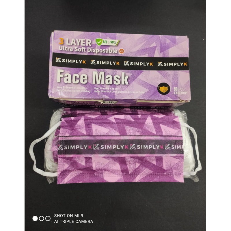 simply 4ply earloop & headloop medical face mask 50 pcs with box ...