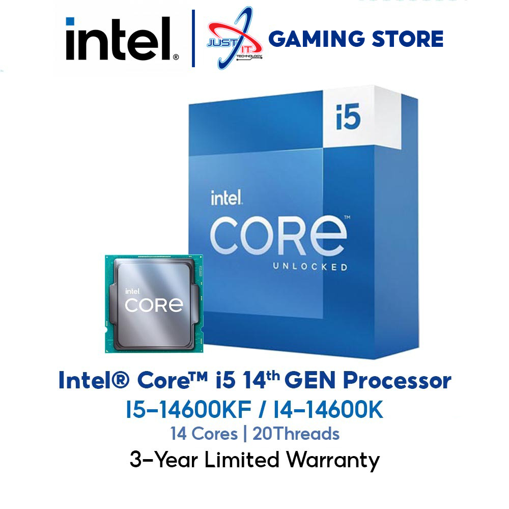 INTEL I5-14600K / I5-14600KF 24M Cache, up to 5.30 GHz LGA1700 PROCESSOR | Shopee Malaysia
