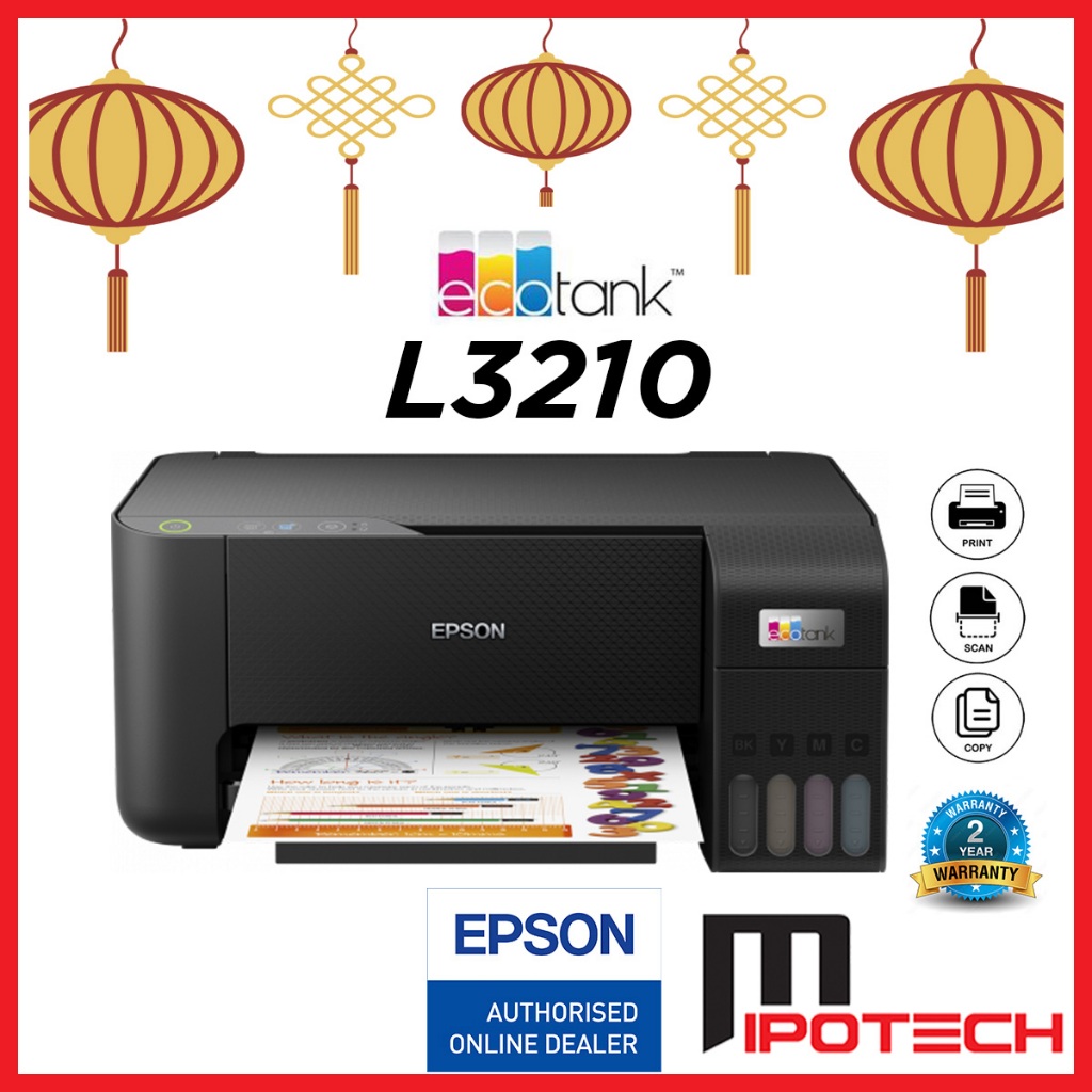 Epson Inkjet L3210 All-in-One Ink Tank Printer with 4 bottle Original ...
