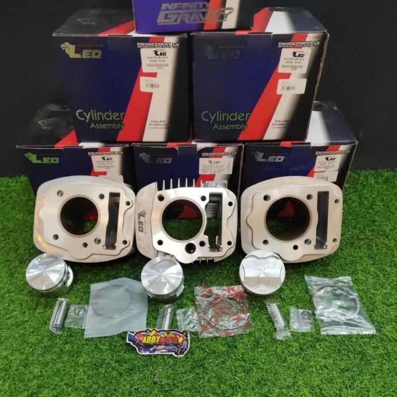 WAVE 125 RACING BLOCK LEO RACING 57MM 60MM 63MM 65MM 68MM 70MM | Shopee ...