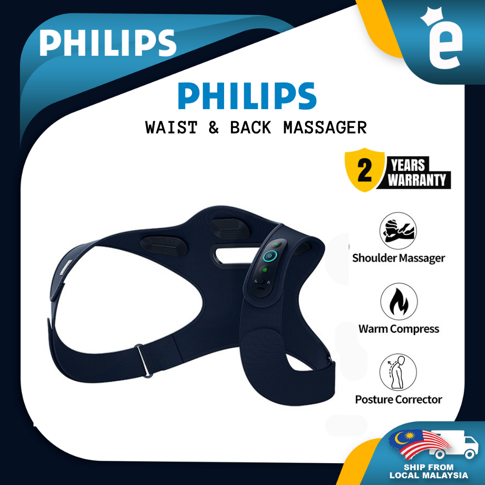 Philips Back Posture Corrector Cordless Massager with Heating High ...