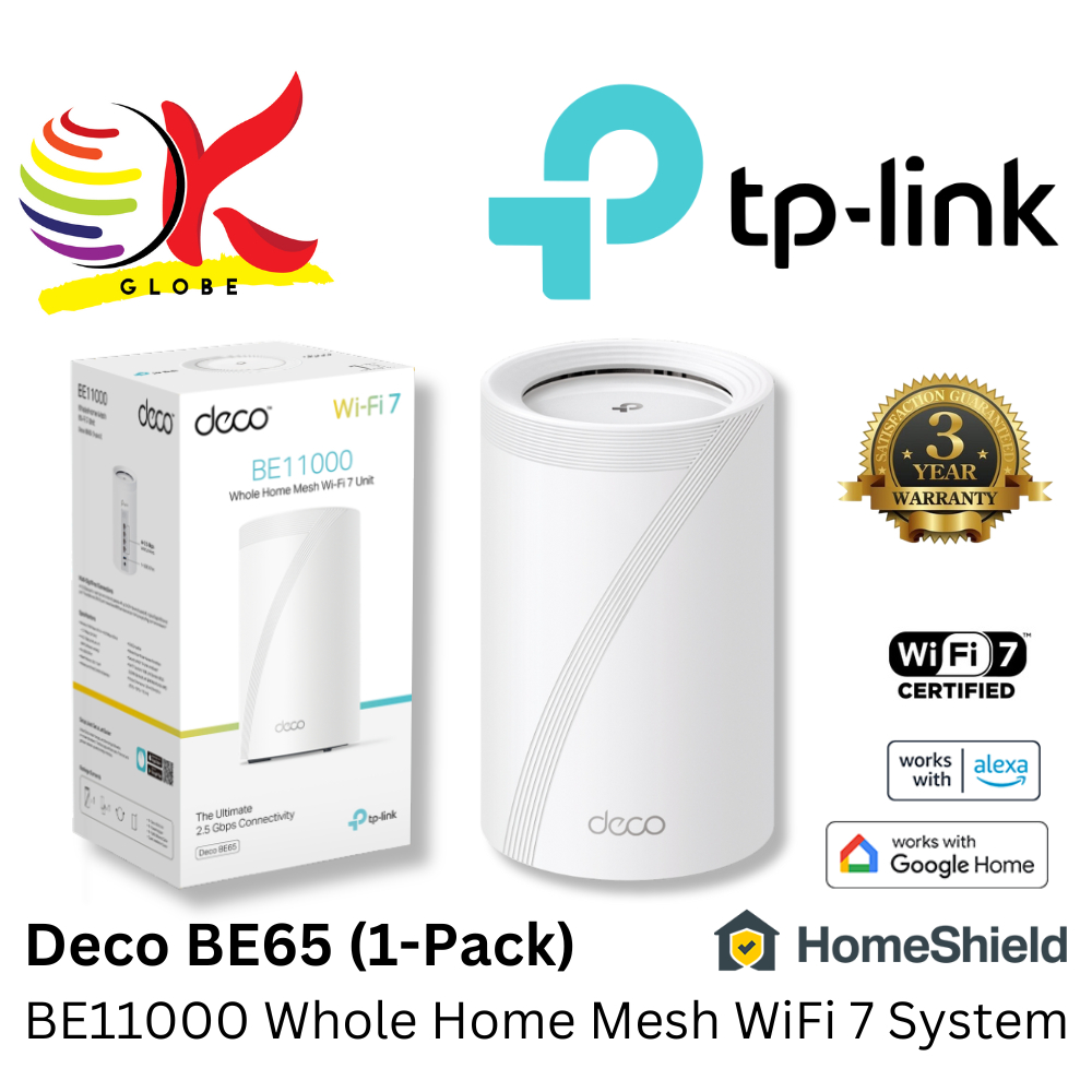 TP-LINK DECO BE65 (1 PACK) / (2 PACK) / (3 PACK) BE1100 TRI-BAND WI-FI ...