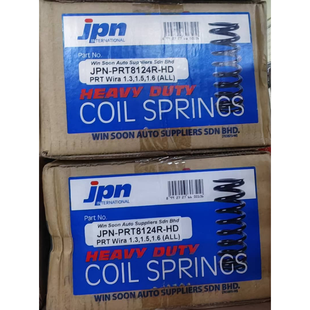 JPN HEAVY DUTY COIL SPRING PROTON WIRA 1.3 1.5 1.6 REAR | Shopee Malaysia