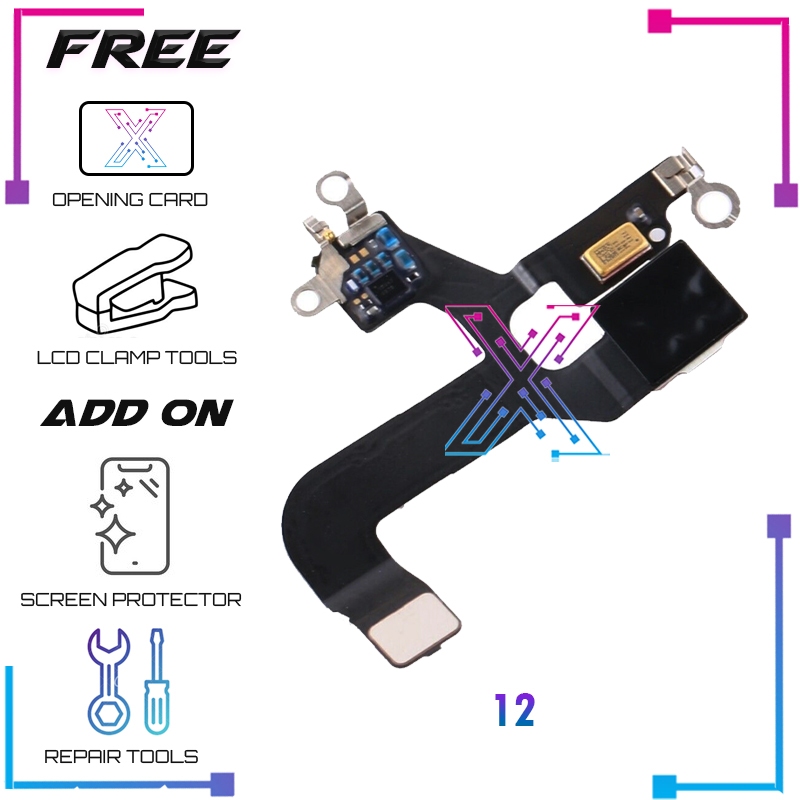 For 12/ 12 Pro Max/ 13/13 Pro/13 Pro Max Microphone With Flash Light ...