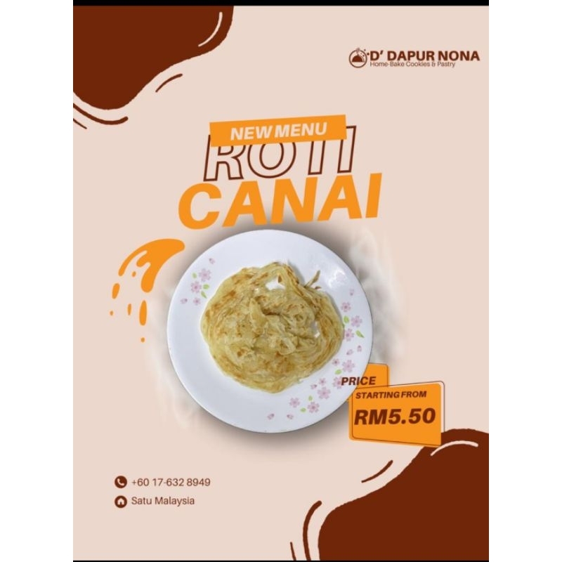 Roti canai segera, frozen food,Roti canai sedap | Shopee Malaysia