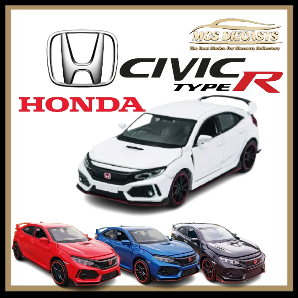 1:32 Honda Civic Type-R Alloy Diecast Model Car for Kids Toys Diecast ...