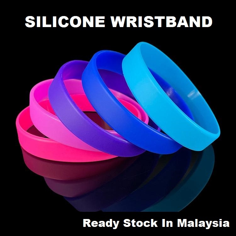 Waterproof Silicone Wristband - ADULT 202x12x2mm / Getah Gelang Tangan ...