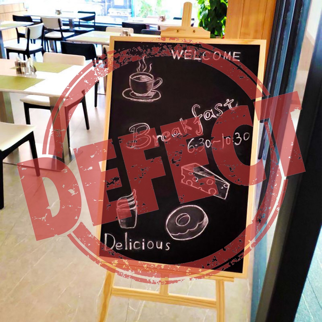 (Defect Offer) Cafe Shop Menu Wooden Blackboard, Chalkboard, Whiteboard ...