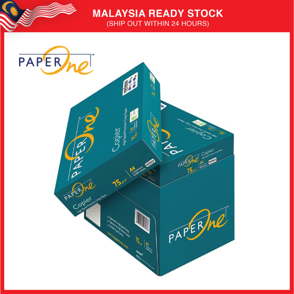 PAPER ONE A4 PAPER COPIER PAPER 75GSM (500 sheets) | Shopee Malaysia
