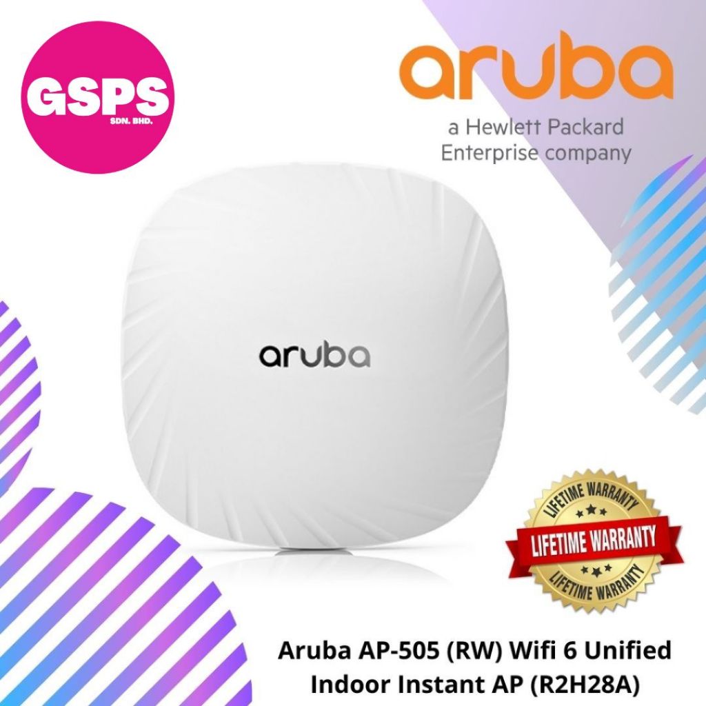 Aruba AP-505 AP505 (RW) Wifi 6 Unified Indoor Instant AP (R2H28A ... Aruba AP-505 AP505 (RW) Wifi 6 Unified Indoor Instant AP (R2H28A ...
