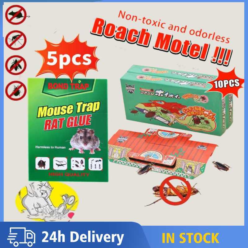 🔥10pcs HoyHoy Cockroach Trap Killer Portable Strong Stick Insecticides ...