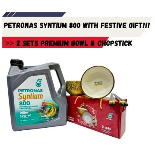 Petronas Syntium 800 10W40 Semi Synthetic with CNY Limited Edition Gift ...