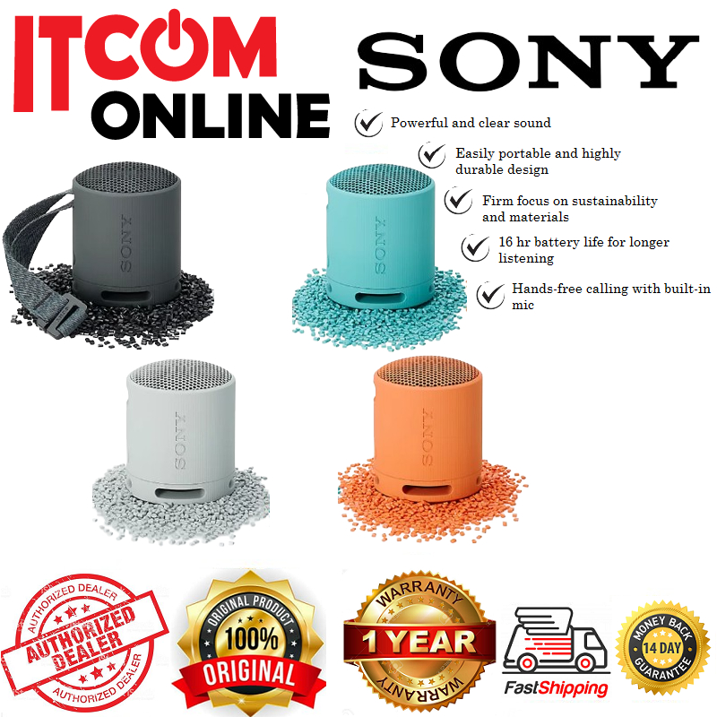 SONY SRS-XB100 WIRELESS EXTRA BASS SPEAKER MANY COLORS | Shopee Malaysia