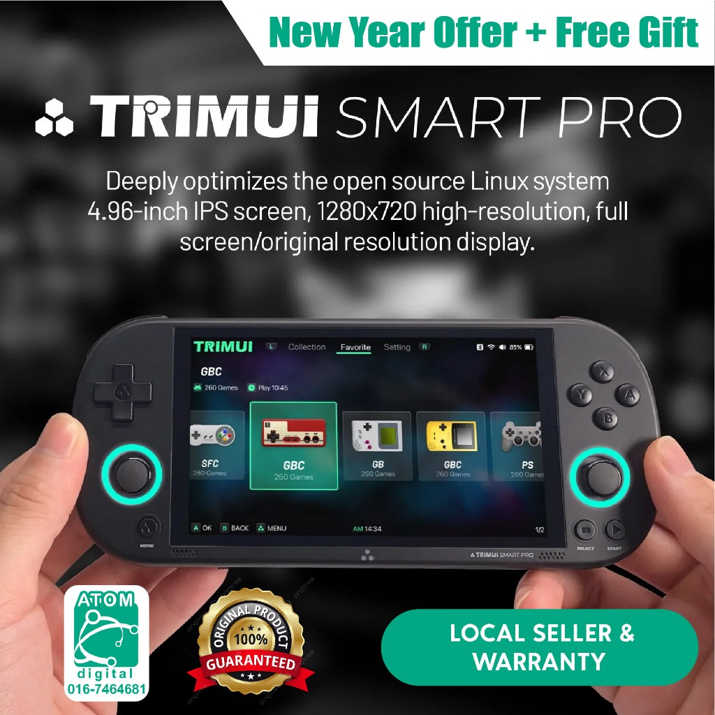 【Send From JB】TRIMUI SMART PRO 4.96" IPS Screen 720dpi Open Source RGB ...