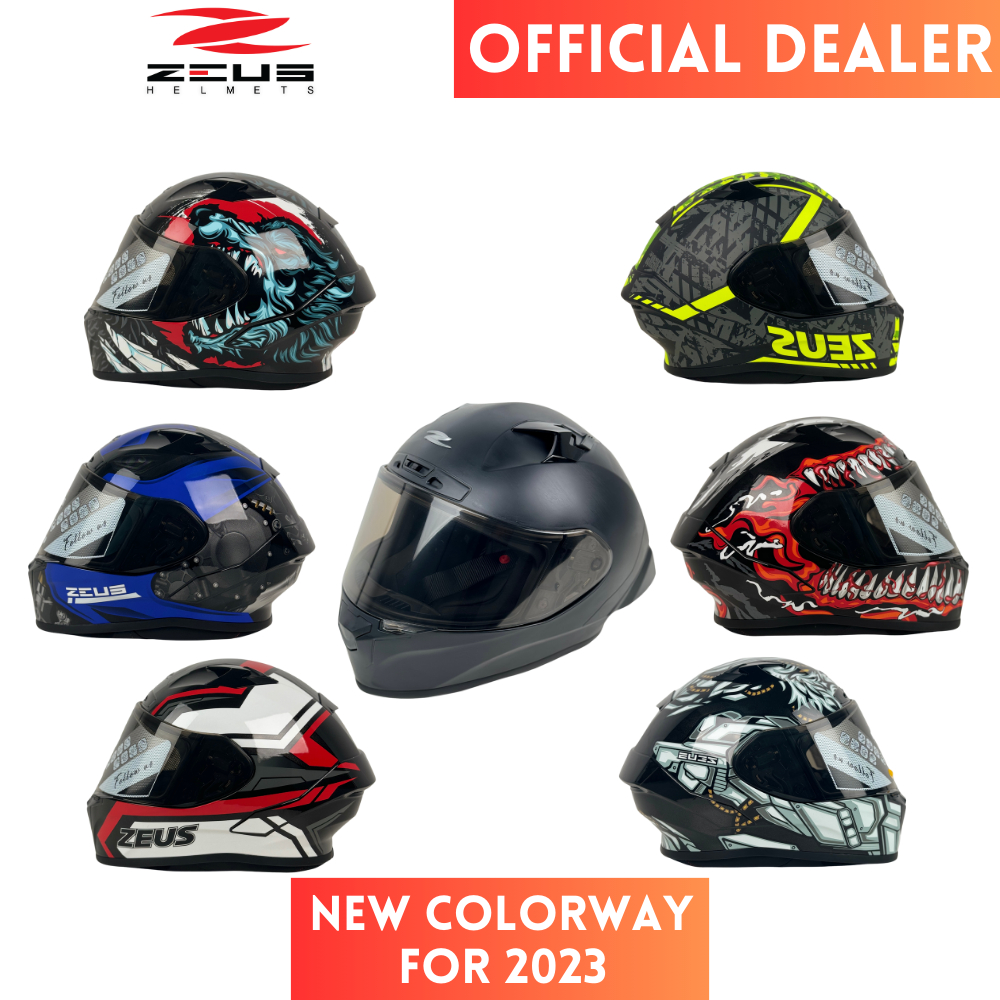 Zeus Helmet ZS826 Full Face Helmet READY STOCK | Shopee Malaysia
