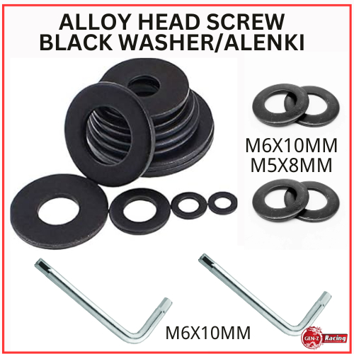 🔥Limited New Stock🔥M5 x 8 mm M6 10mm Alenki dan Washer Nombor Plate ...