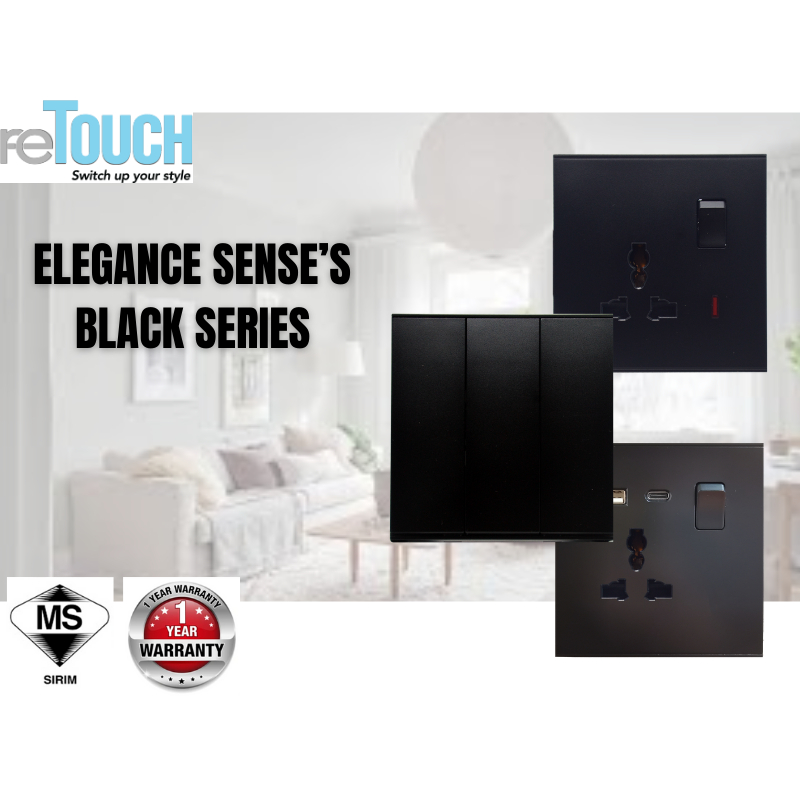 [SIRIM] Retouch Elegance Sense's Switch Socket Flat Pin / Universal ...