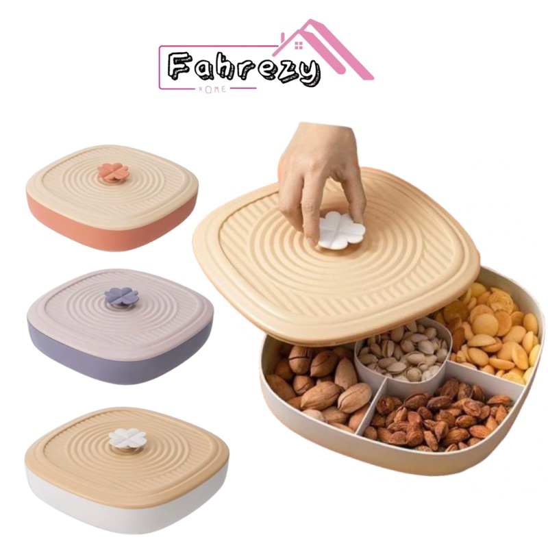 [ Fahrezy Home ] 5 Compartments bekas kuih raya Tray Dried Fruits Candy ...