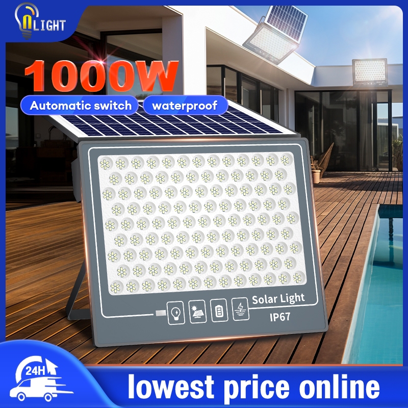 Lampu Solar1000W Led Solar Light Outdoor Lighting Ultra Bright Solar ...