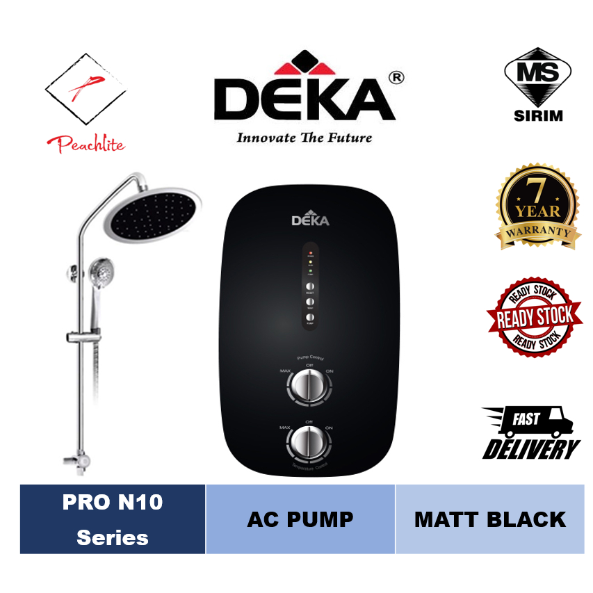DEKA WATER HEATER WITH AC PUMP PRO N10 MATT BLACK | Shopee Malaysia