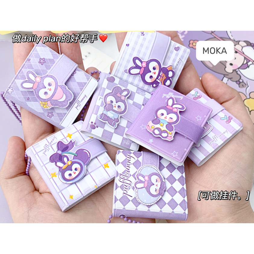 Cute Cartoon Super Mini Notebook Portable Pocket Keychain Notebook ...