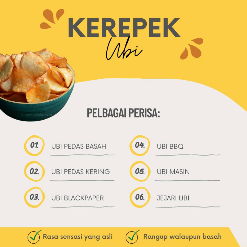 pembekal kerepek ubi di kelantan | Shopee Malaysia