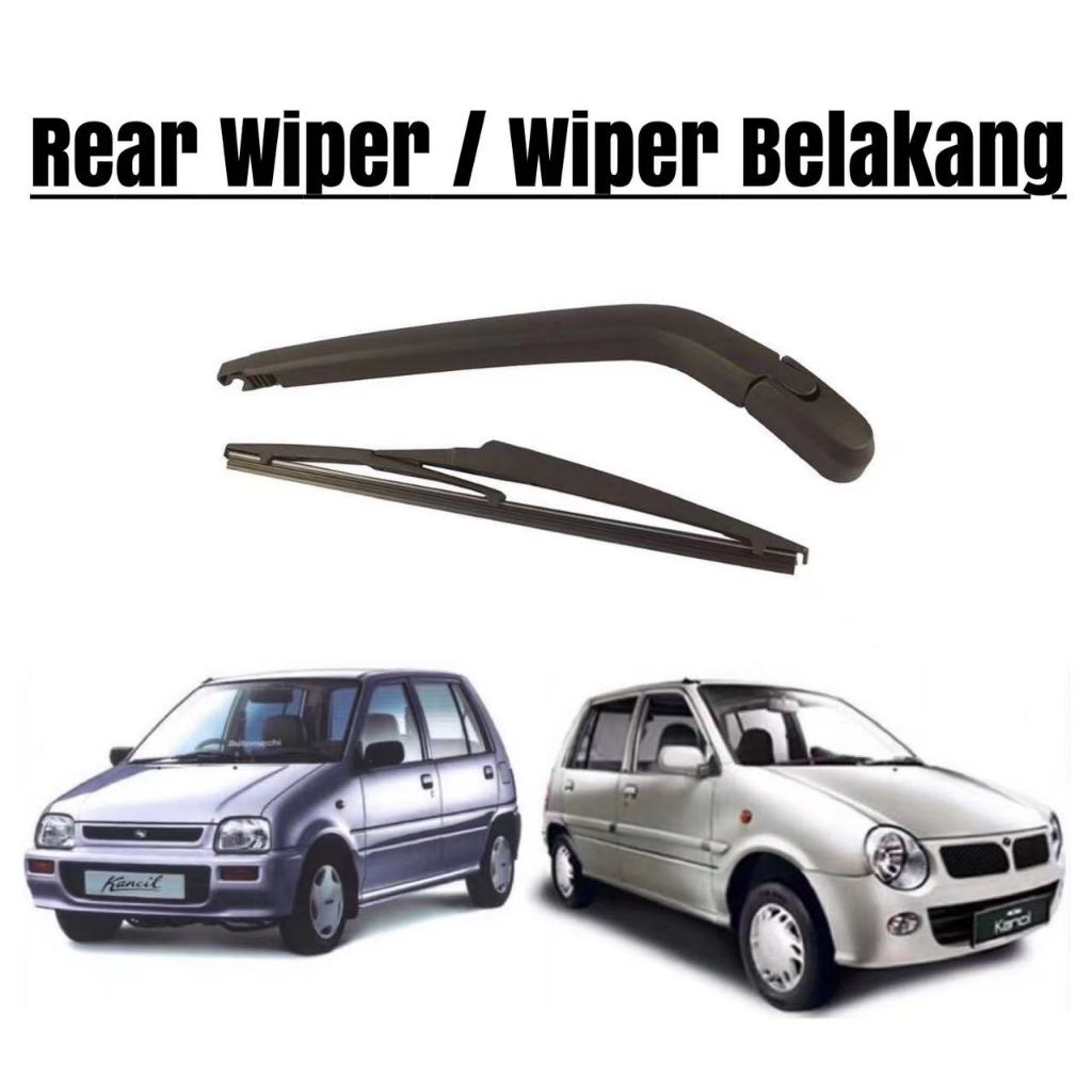 PERODUA KANCIL REAR WIPER With Arm Rear Windscreen Wiper Silicone ...