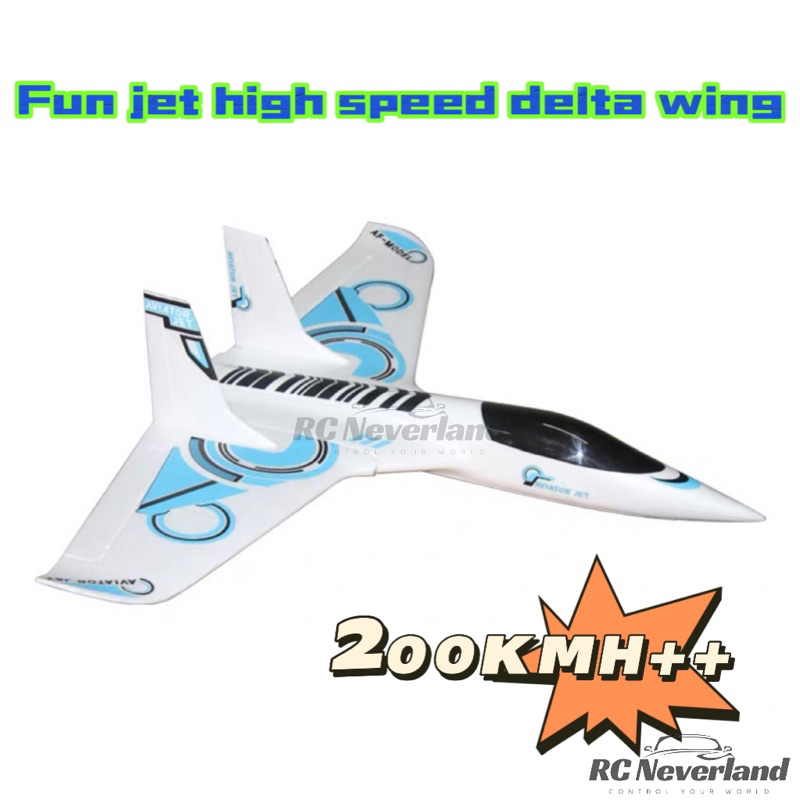 FUNJET high speed delta wing EPO 200KMH rc plane radio control fixed ...