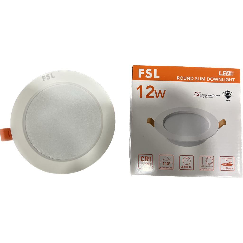 FSL LED DOWNLIGHT ROUND 4" 12W, 6" 18W, 8" 24W ROUND SIRIM APPROVAL ...