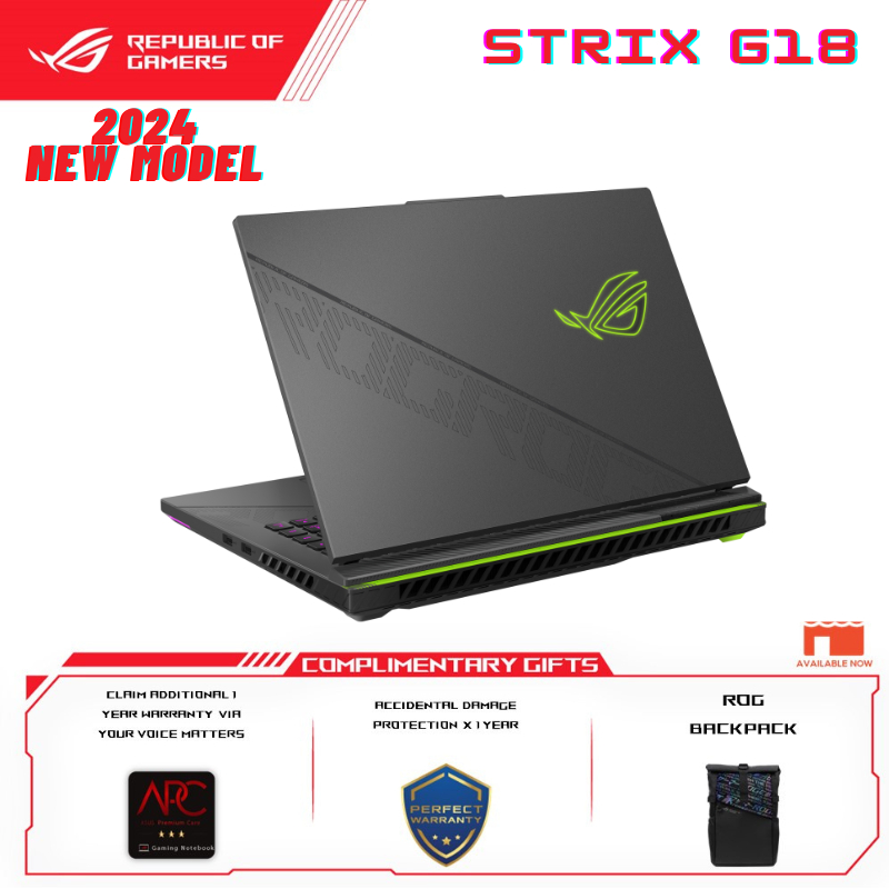 Asus ROG Strix G18 2024 G814J-ZRN6008W (i9-14900HX / 32GB 5600Mhz/ 2TB ...