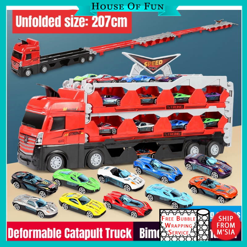 Deformation Ejection Big Storage Car Trailer Truck Toys For Kids Toy ...
