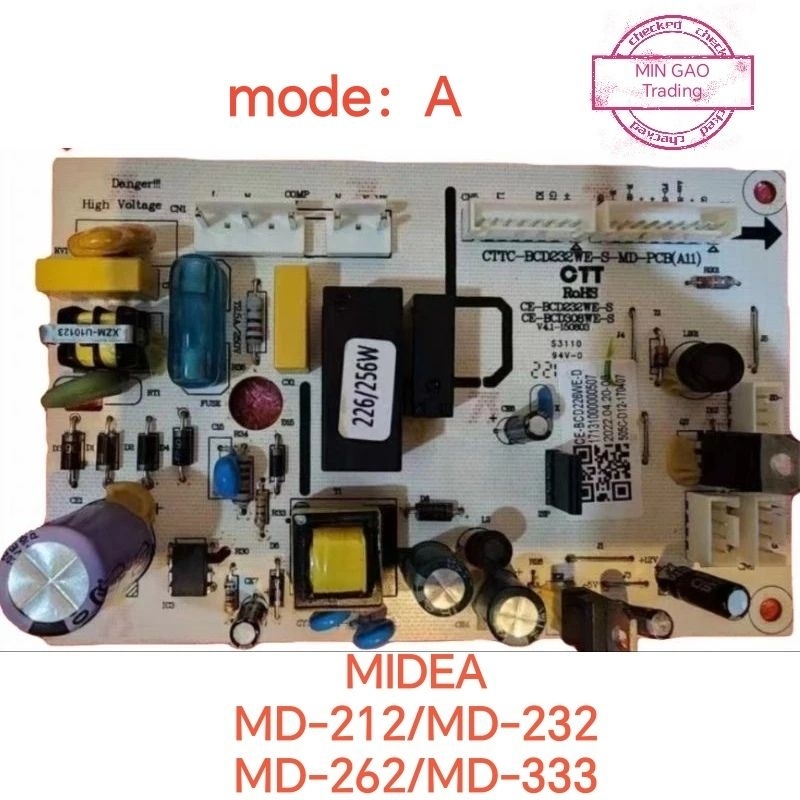 Midea MD-212 MD-232 MD-262 MD-333 original refrigerator power board ...