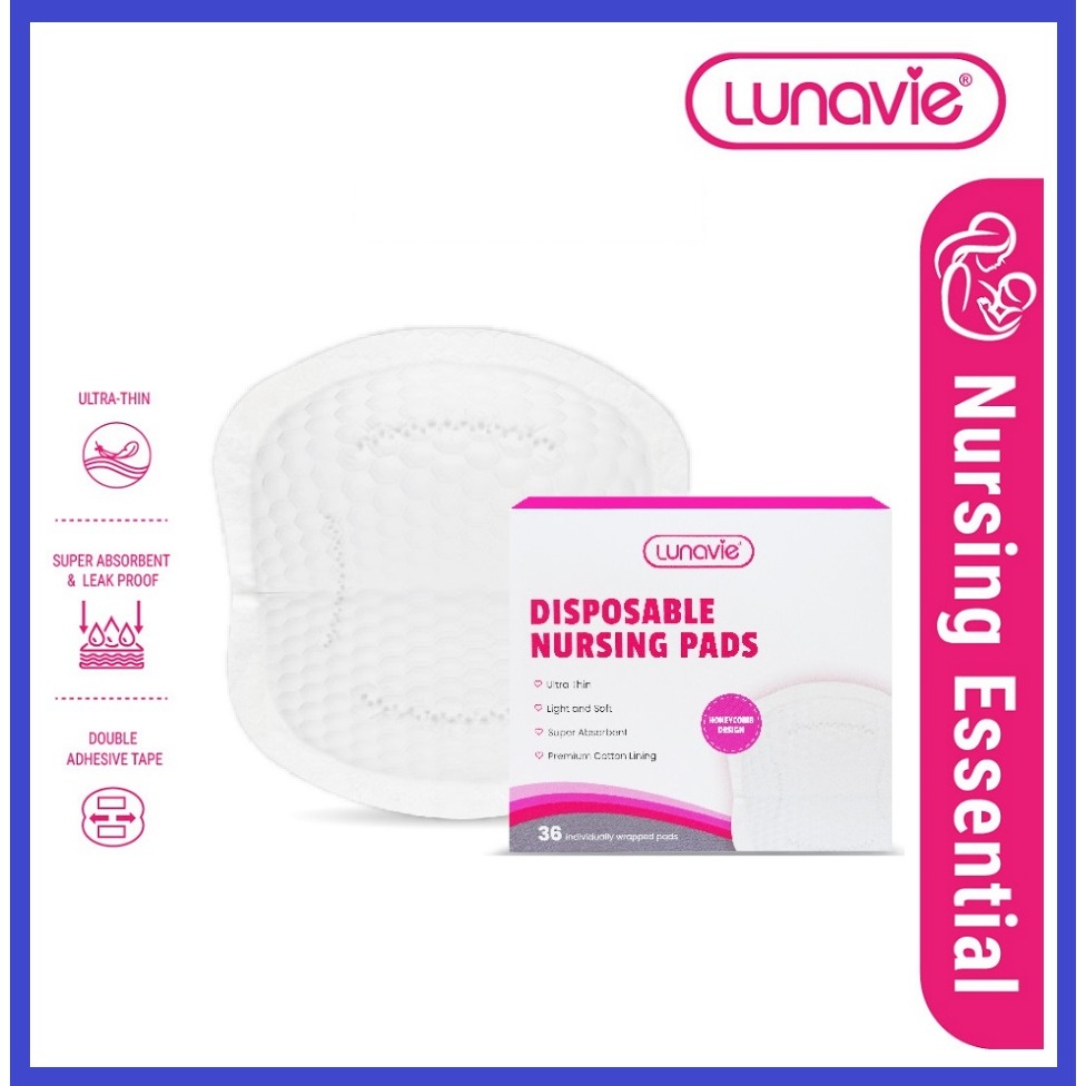 Lunavie Disposable Breast Pads Nursing Pads (36 Pcs) | Shopee Malaysia