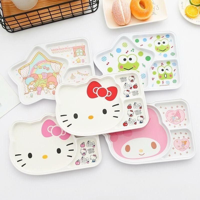 Ready Stock 🔥 Assorted Cartoon Hello kitty Melody Divider Plate ...