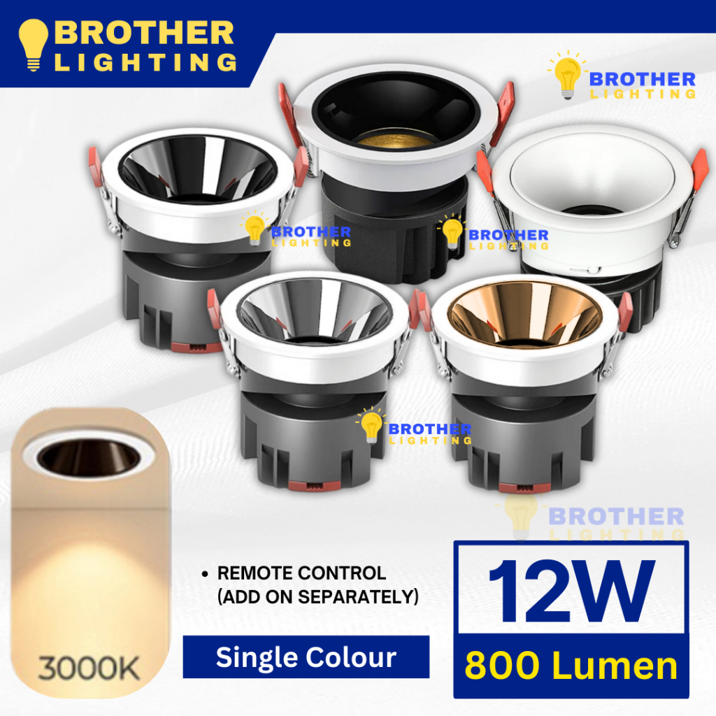 [Smart Anti Glare] 12W RGB LED Eye ball Recessed Spotlight LED Eyeball ...