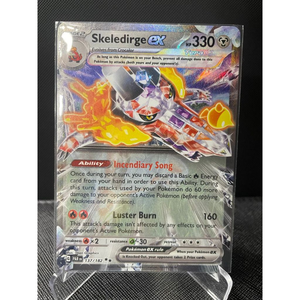 Pokemon SV4 Paradox Rift Skeledirge ex - 137/182 - Ultra Rare | Shopee Malaysia
