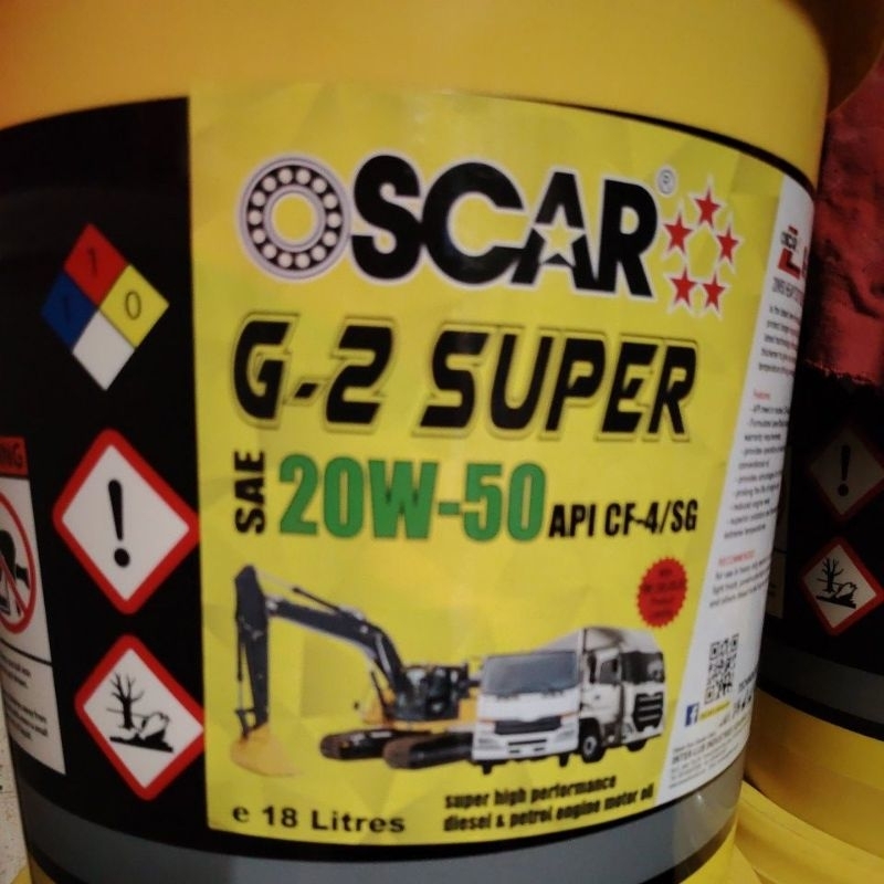 OSCAR ENGINE OIL SAE 20W/50SG/CF4(18LITRE)(4LITRE) | Shopee Malaysia
