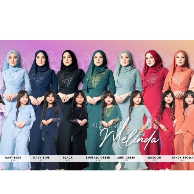 MELINDA KURUNG GLAMOUR RAYA SEDONDON CX | Shopee Malaysia