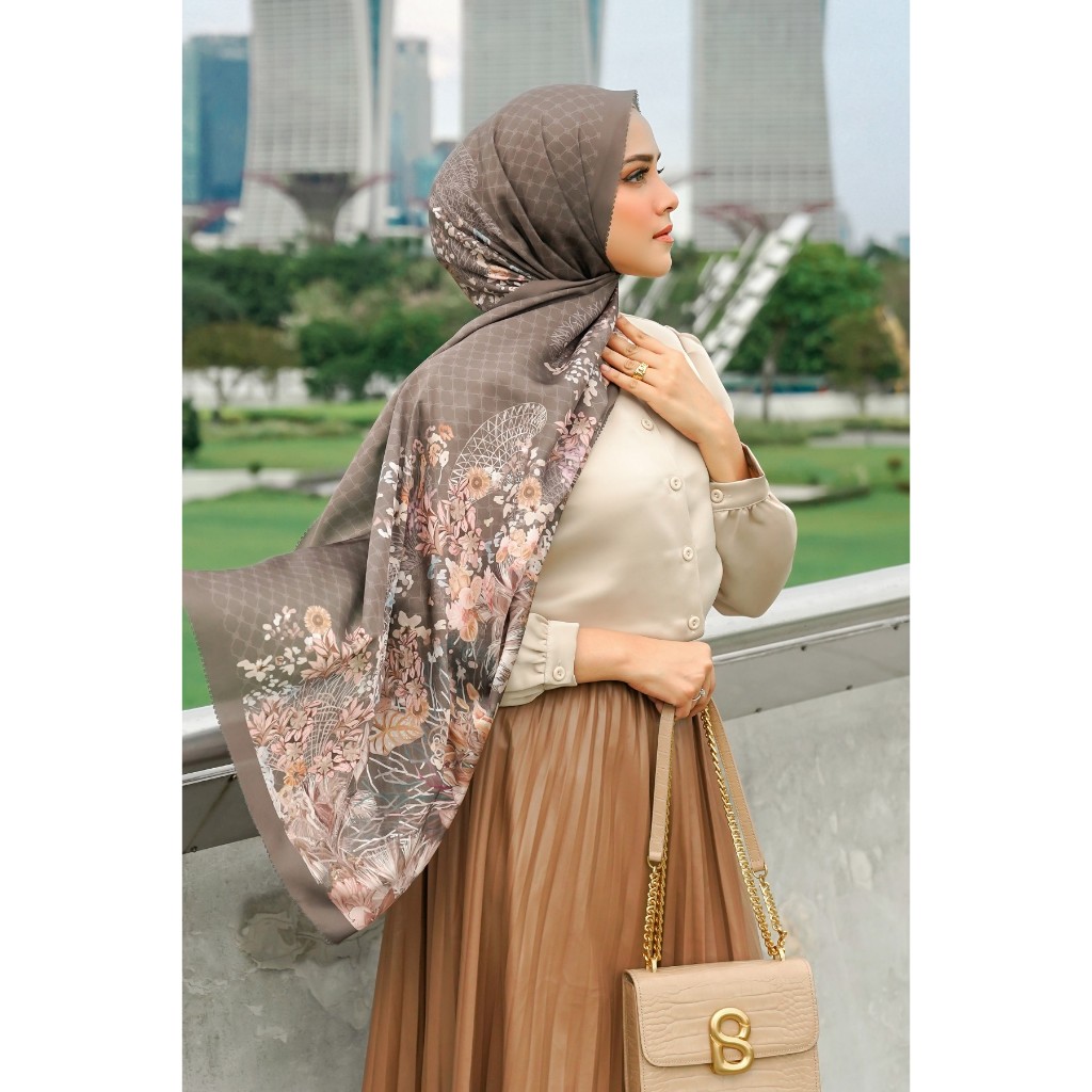 Buttonscarves Singapore Series Satin Shawl | Shopee Malaysia
