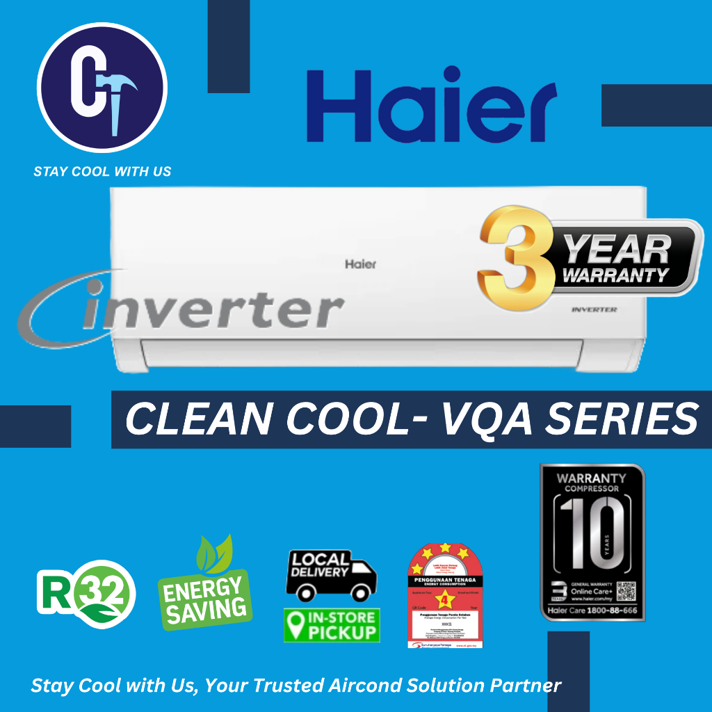 HAIER New R32 Wall Mounted Air Conditioner LPA/VQA/VQC/VRA/VXA Series ...