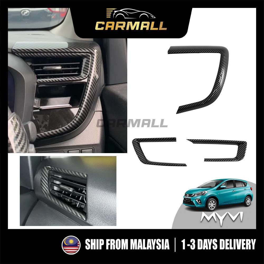 Perodua Myvi 2018-2023 Carbon Fiber Dashboard Frame Cover Garnish ...