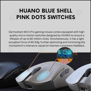 [READY STOCK] Darmoshark M3S Pro & 4k Receiver Wireless Gaming Mouse RGB Lightweight 4000Hz ...
