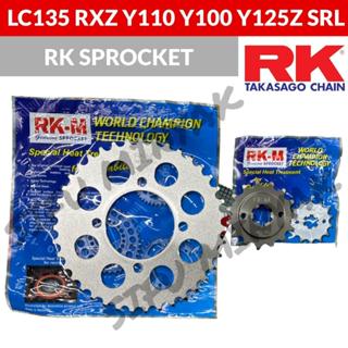 ORIGINAL RKM 415 428 SPROCKET SET CHAIN GOLD O RING 132L LC135 Y125Z Y110 Y100 RXZ SRL RANTAI ...