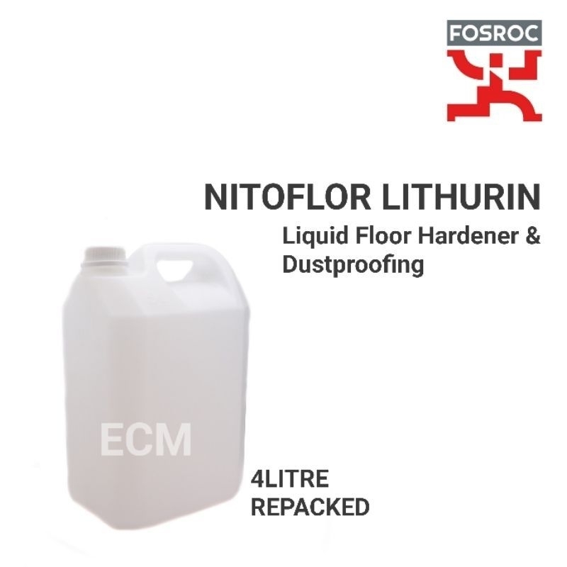 FOSROC NITOFLOR LITHURIN (4LITRE REPACKED) Hardening and Dustproofing ...