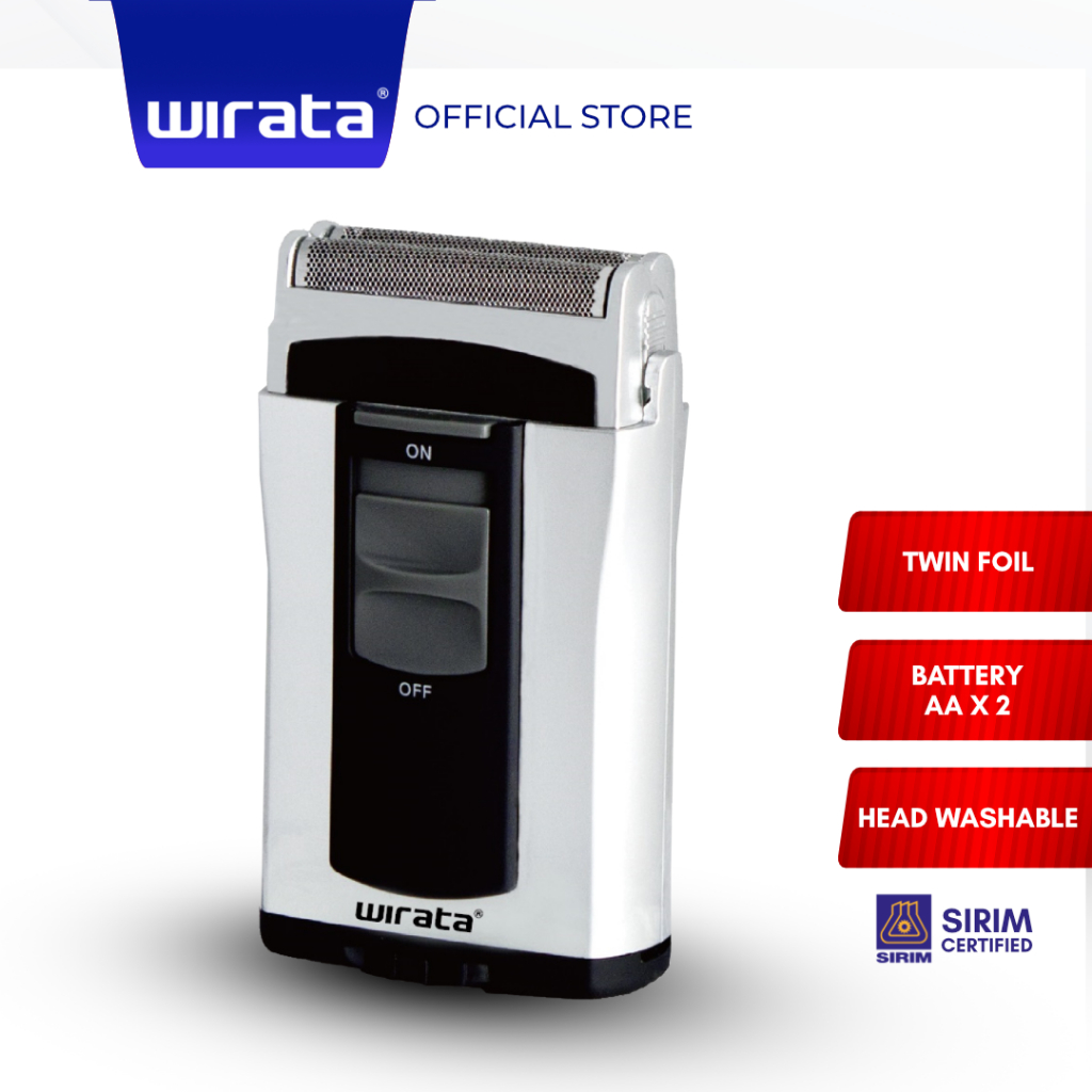 Wirata BS-323 Battery Twin Foil Shaver | Shopee Malaysia