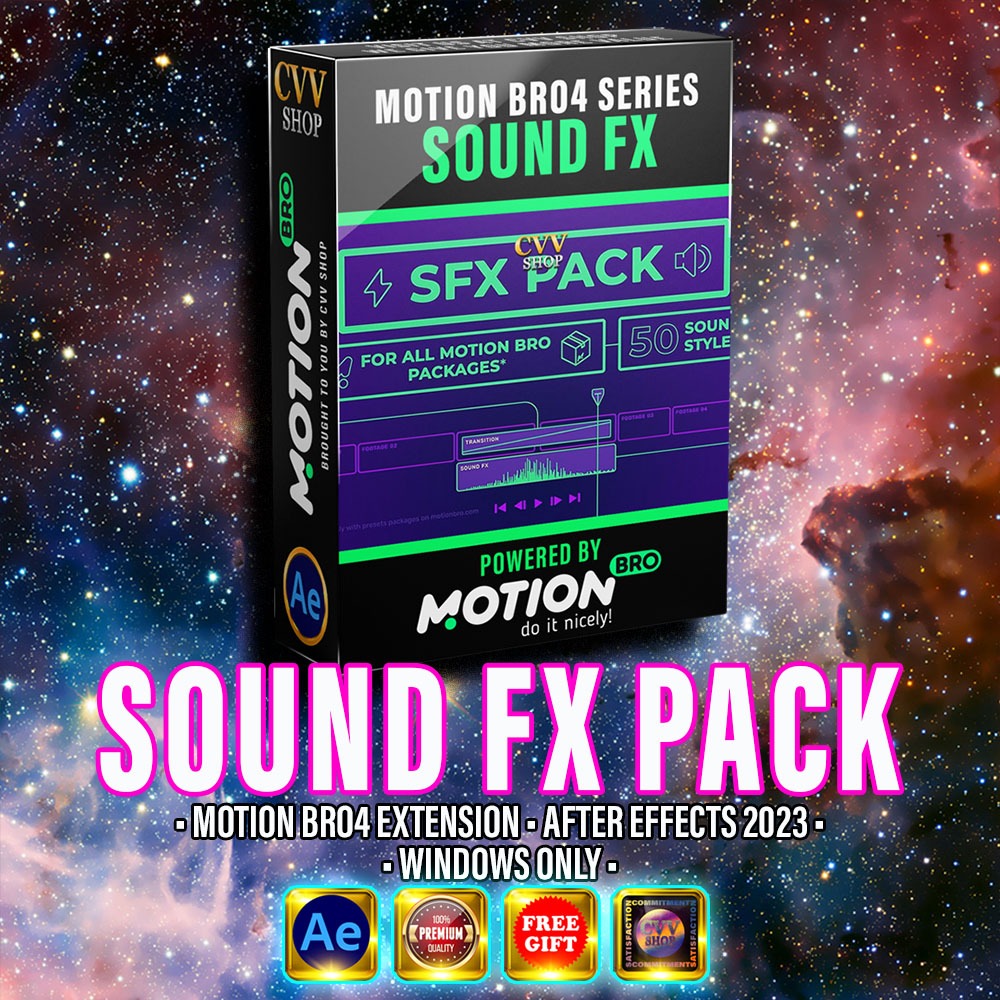 Sound Effects SFX 1300 WAV - Motion Bro4 Extension - For Adobe After ...
