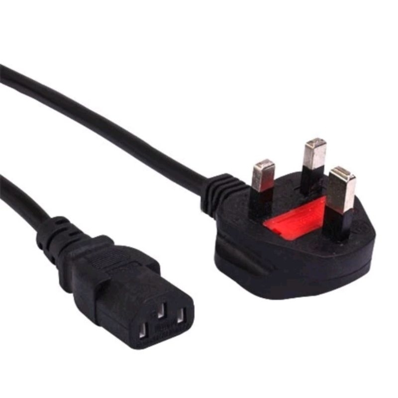 3pin 1.5m 500w/UK 2 figure 8 13A Fuse DESKTOP,PC LCD MONITOR, LAPTOP ...