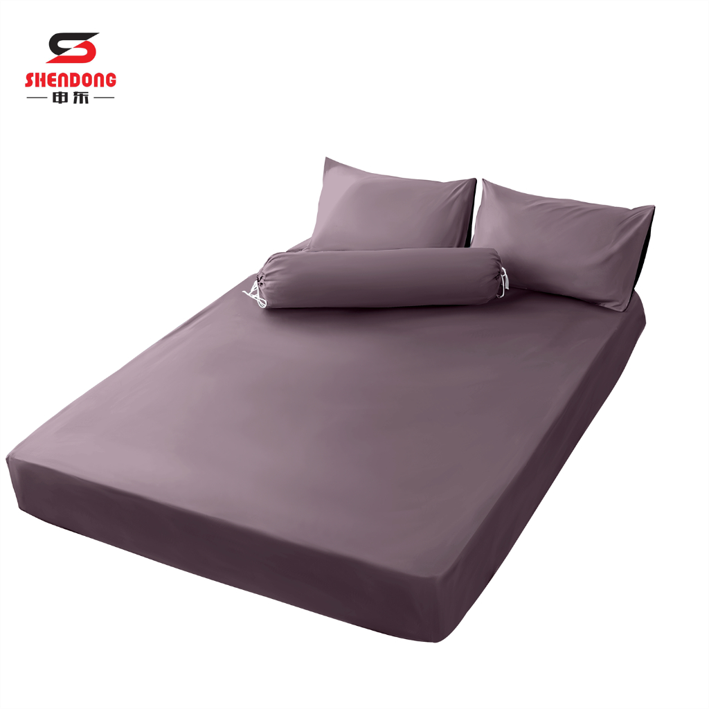 Fitted bedsheet set Queen/King 4in1/Single 2in1 surrounding rubber ...