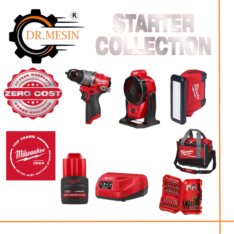 Milwaukee M12 Starter Collection / Milwaukee M12 Combo / Milwaukee ...